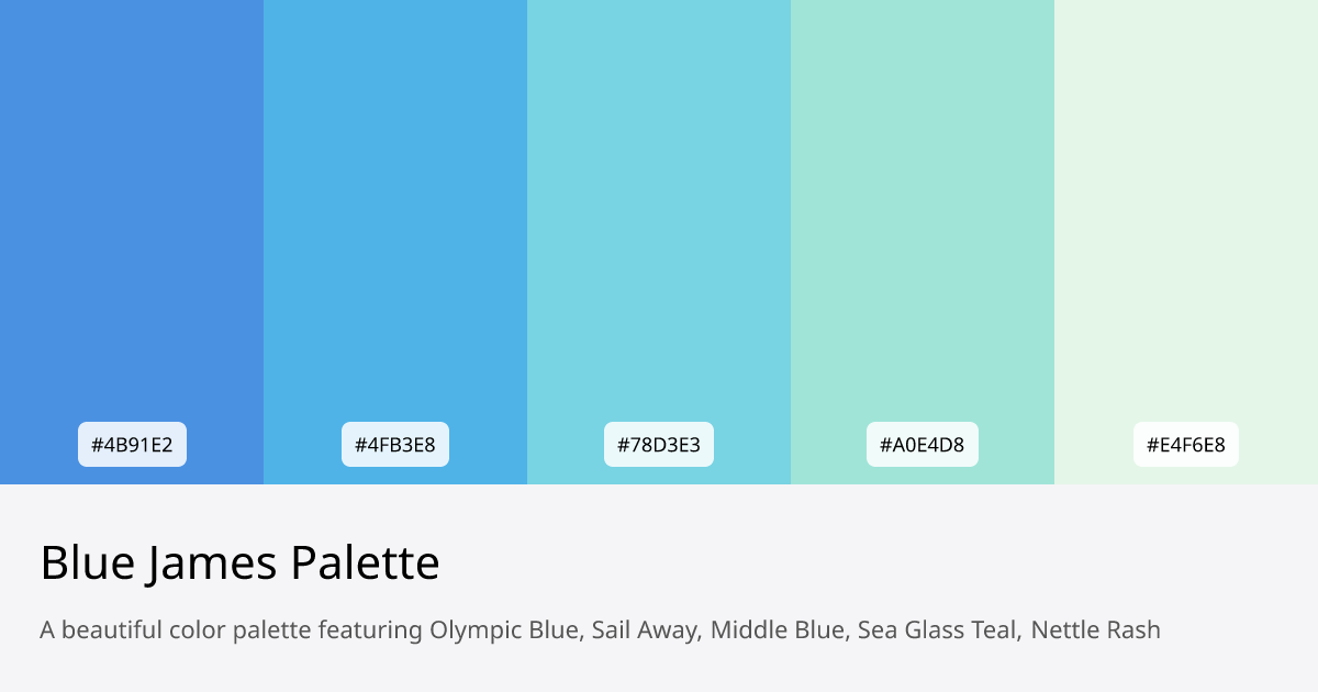 Blue James Color Palette