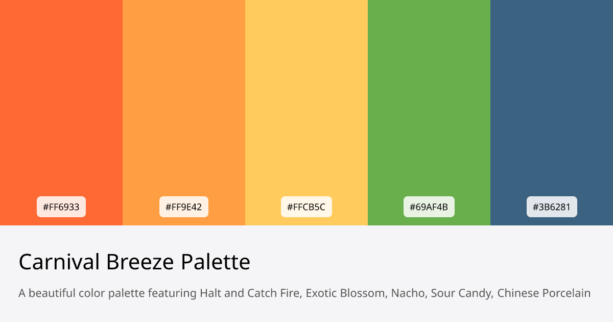 Carnival Breeze Color Palette