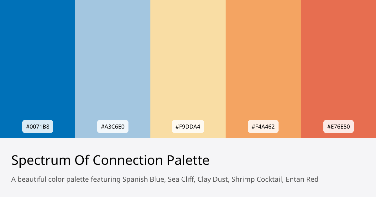 Spectrum Of Connection Color Palette