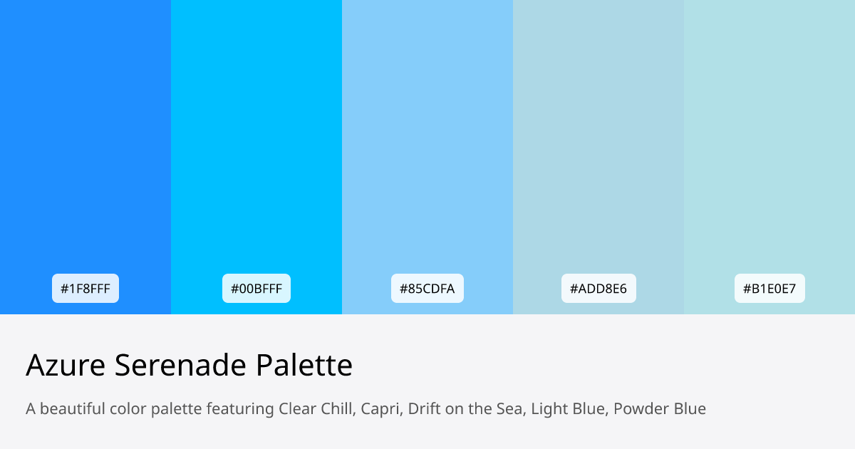Azure Serenade Color Palette